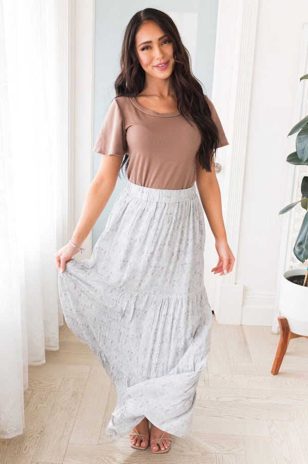 Floating Along Modest Maxi Skirt