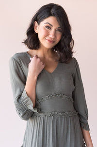 The Charlie Modest Ruffle Dress - NeeSee's Dresses