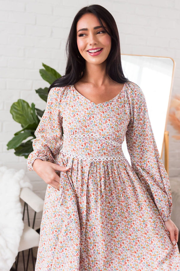 The Bryce Modest floral Dress