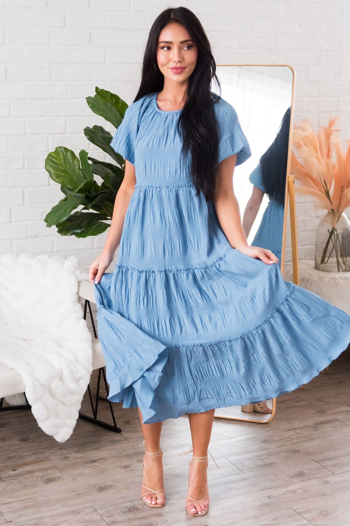 The Serena Modest Tier Dress