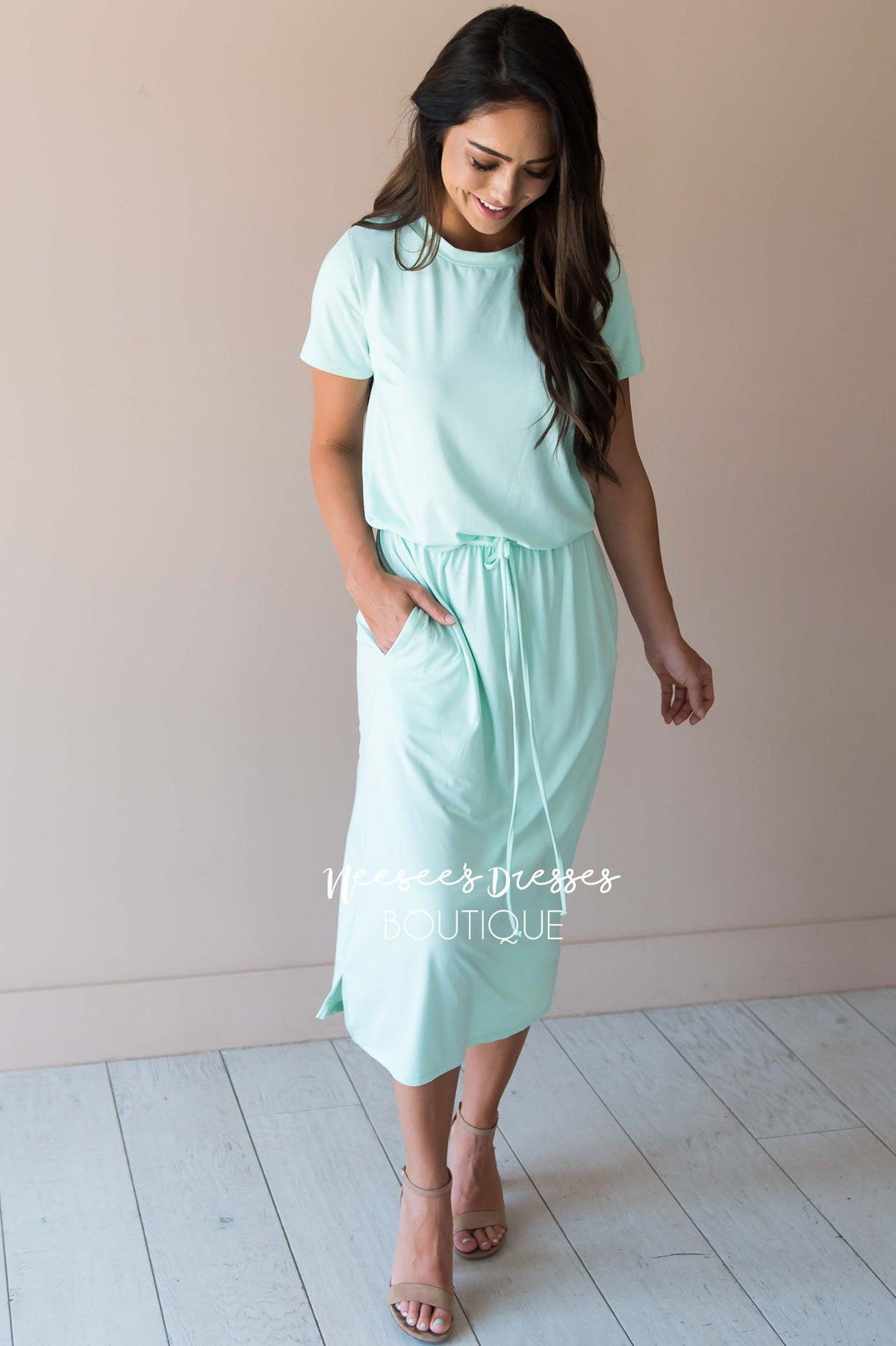 Solid Mint Modest Dress | Best and Affordable Modest Boutique | Cute ...