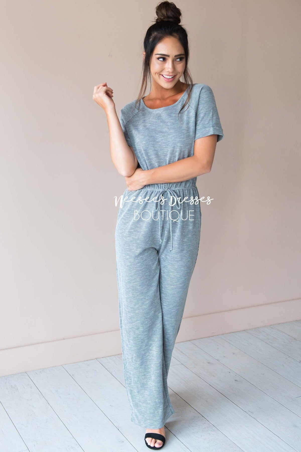 Gray Modest Jumpsuit | Best Place To Buy Modest Dresses