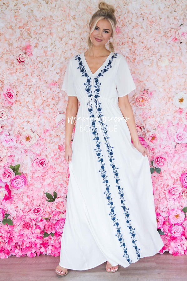 White Modest Dress | Best and Affordable Modest Boutique | Cute Modest ...