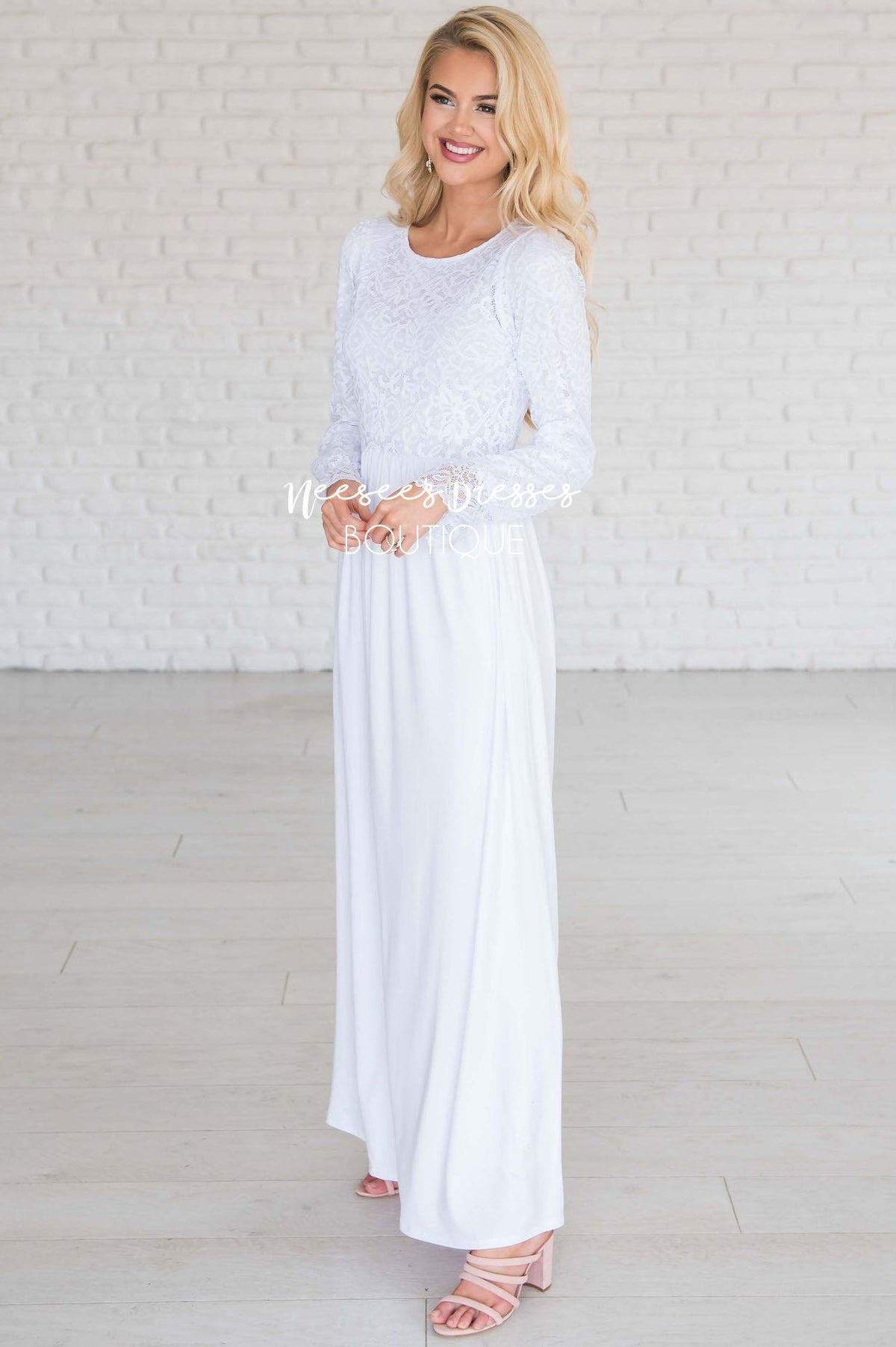 White Modest Maxi Dress | Best Online Modest Boutique for Dresses ...