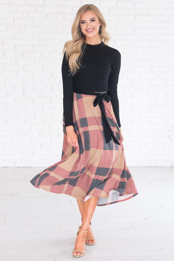 The Ananda Modest Plaid Dress