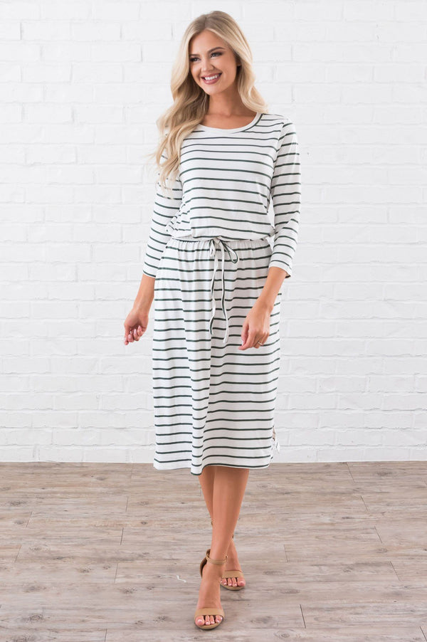 The Annie Mid-Length Modest Dress - NeeSee's Dresses