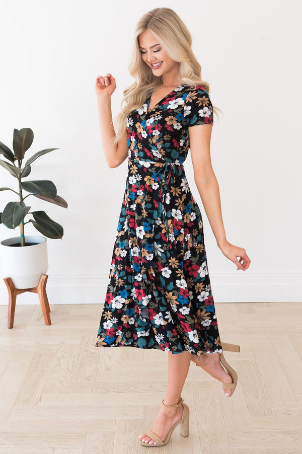 The Kalisa Modest Mid-Length Dress - NeeSee's Dresses