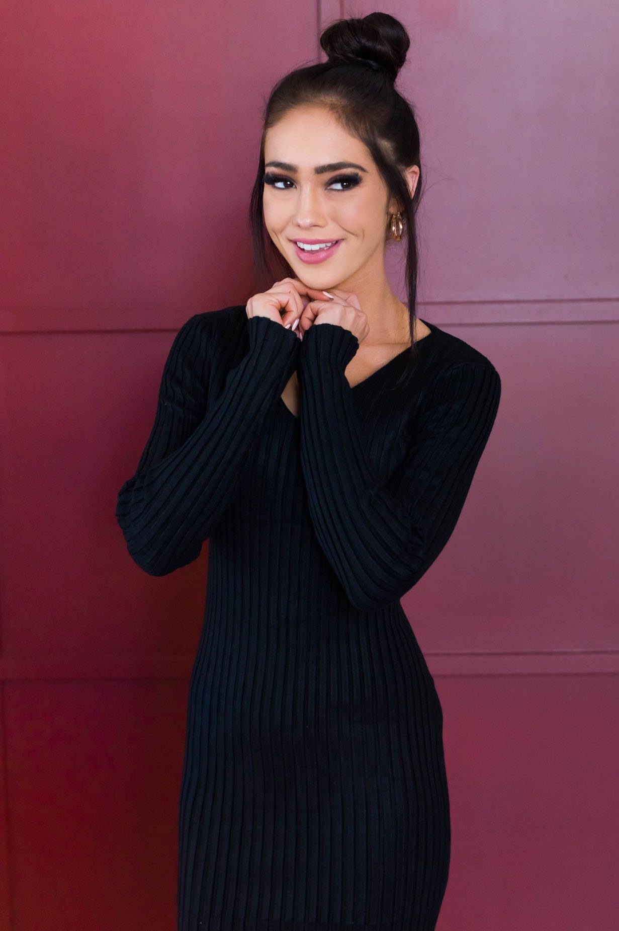 The Alena Modest Sweater Dress - NeeSee's Dresses