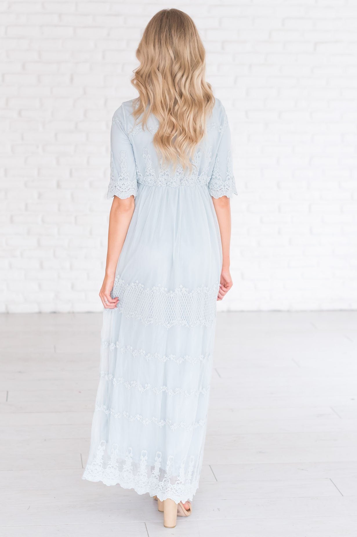 The Chelci Modest Lace Dress