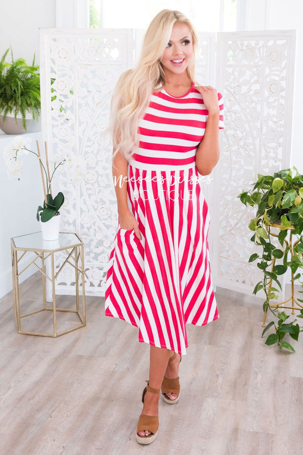 The Hollis Modest Mid-Length Dress