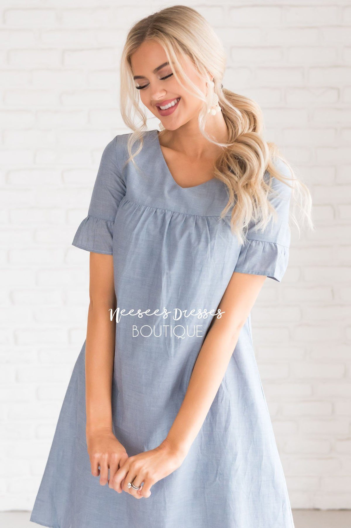 The Denise Modest Shift Dress