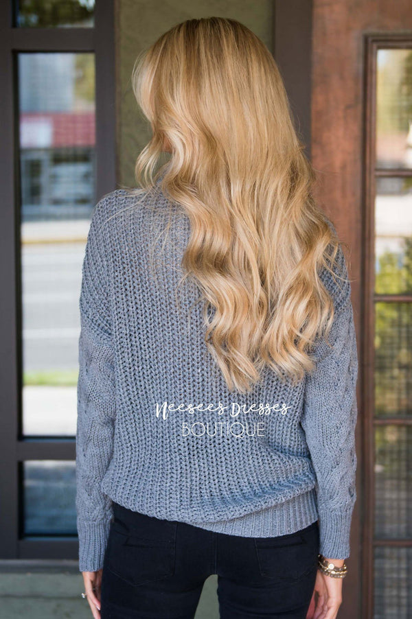 Cable Knit Turtle Neck Sweater | Cute Comfy Fall Cardigans