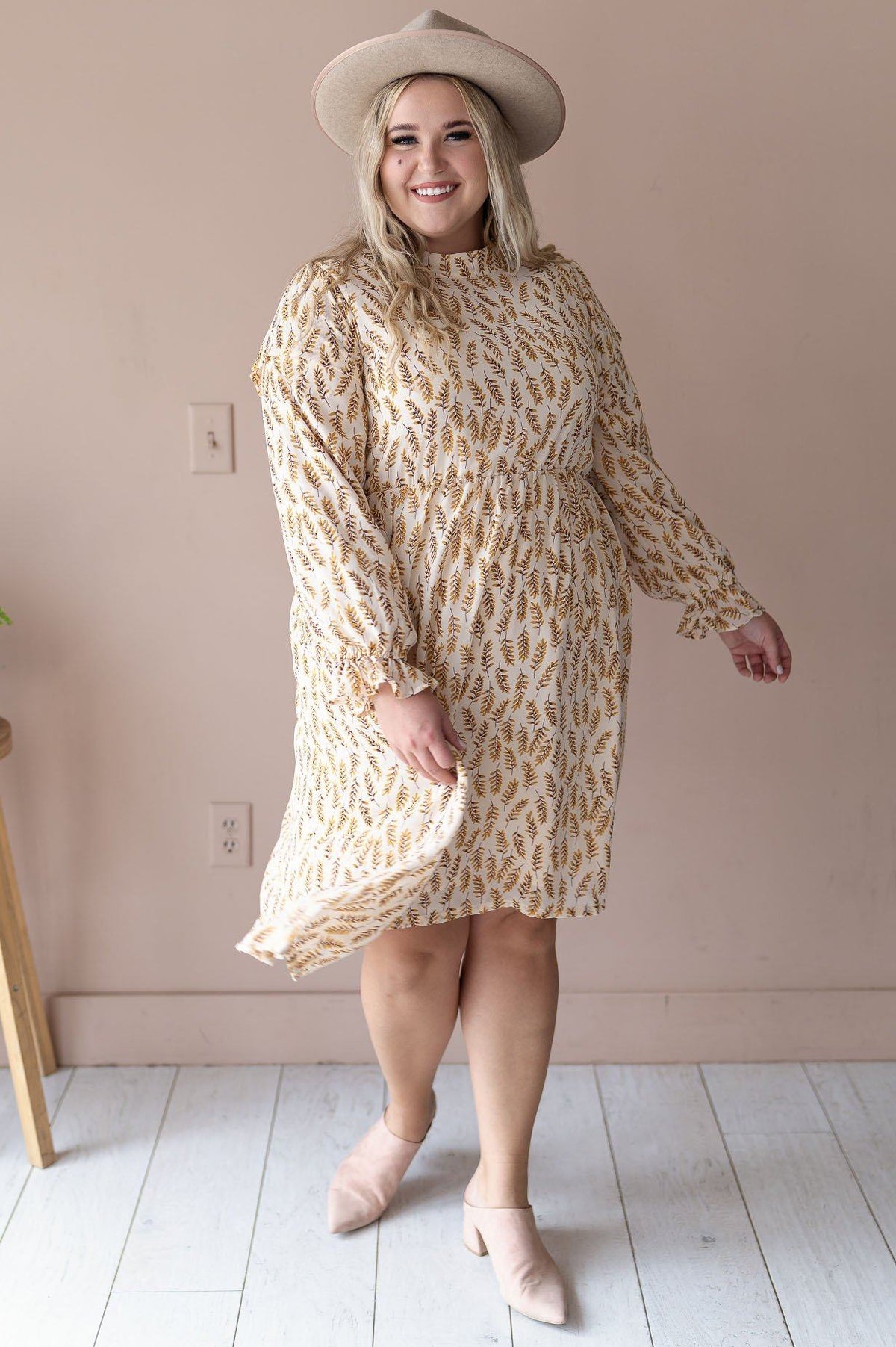 The Joey Modest Tea-Length Dress