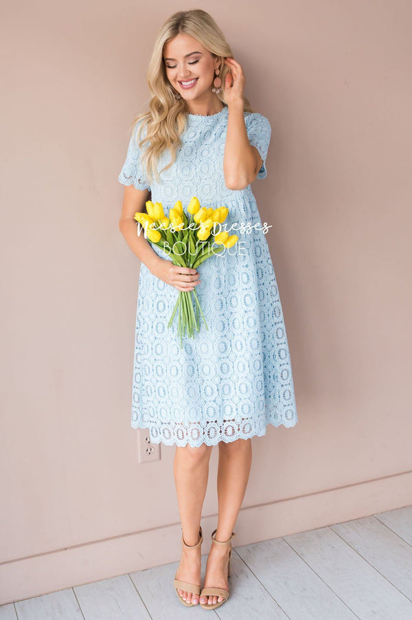 The Mabel Modest Lace Dress