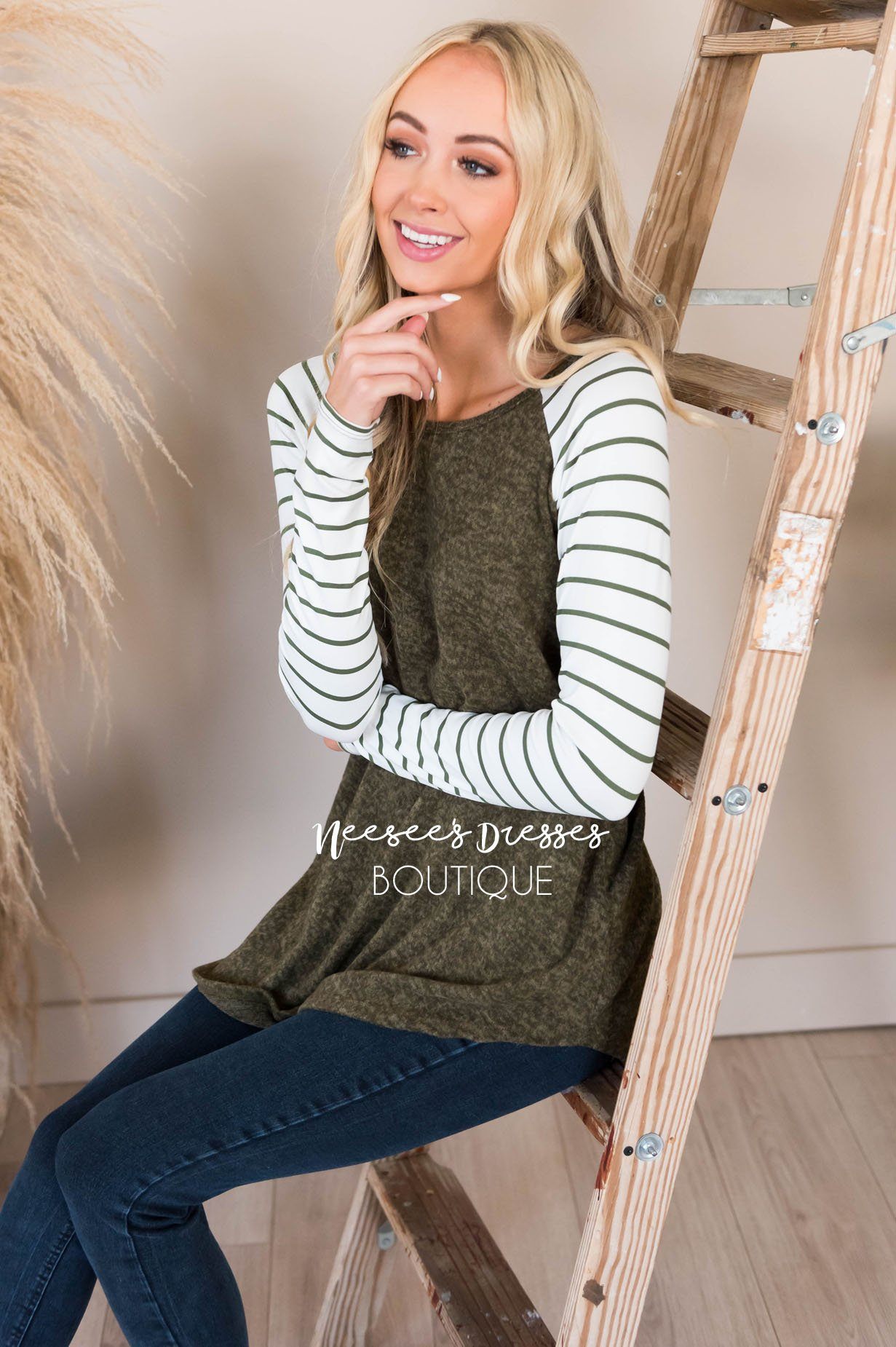 All The More Charming Modest Top - NeeSee's Dresses