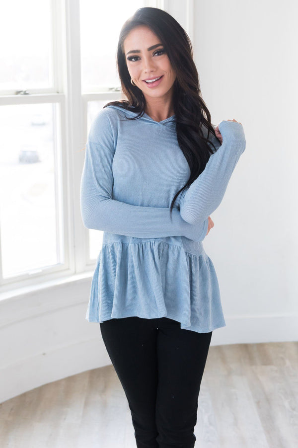Dusty Blue Modest Top | Best and Affordable Modest Boutique | Cute ...