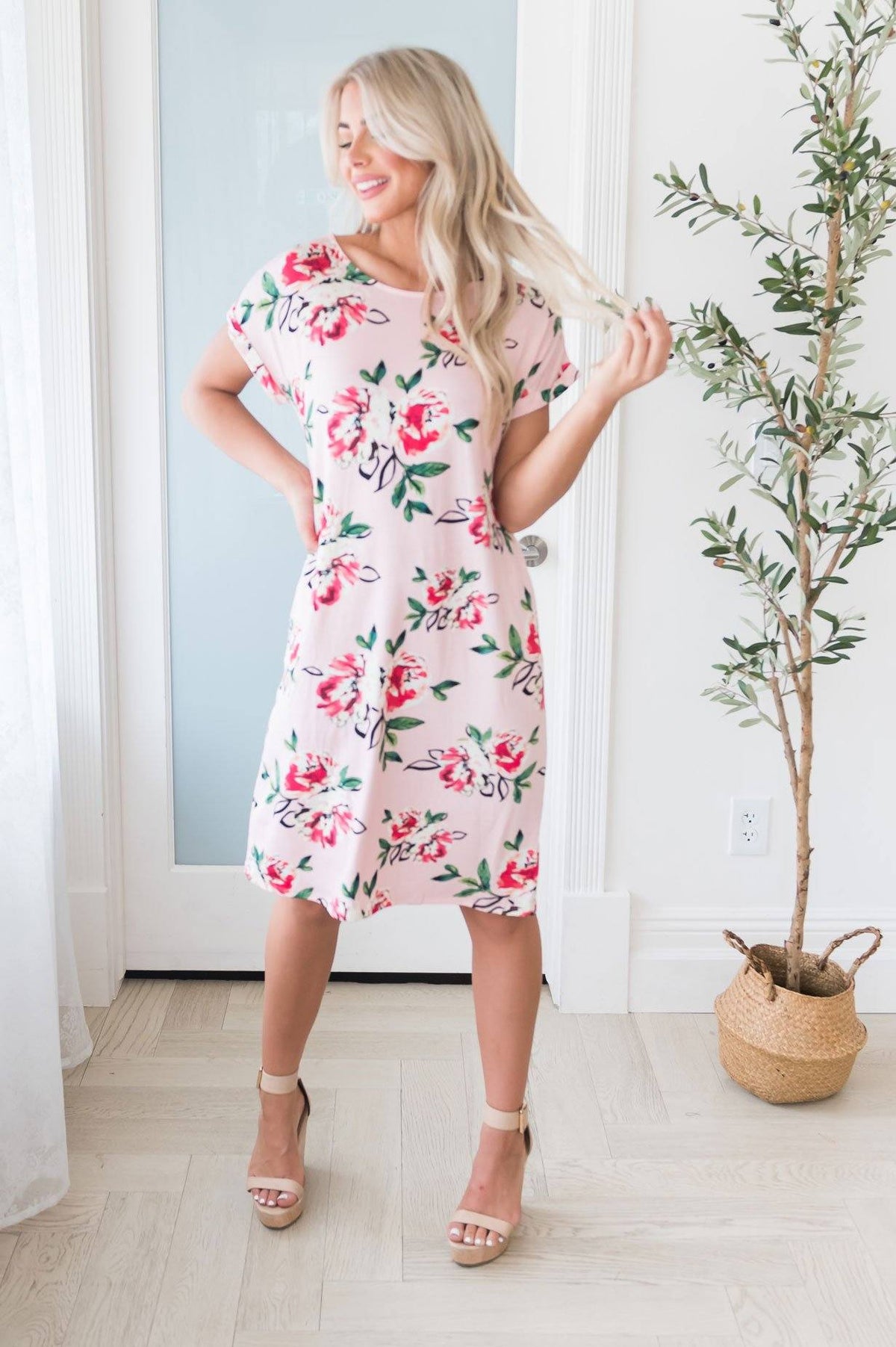 The Reyna Modest Striped Dress