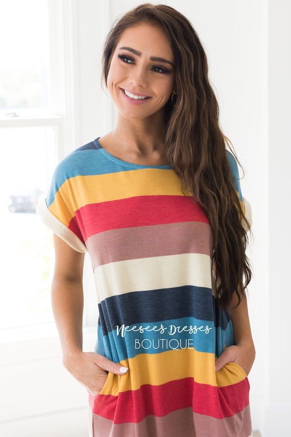 The Reyna Modest Block Dress