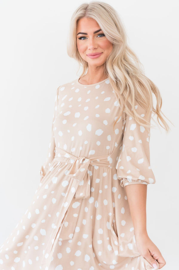 The Taysen Midi Modest Dress