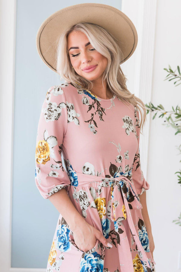 The Taysen Midi Modest Dress