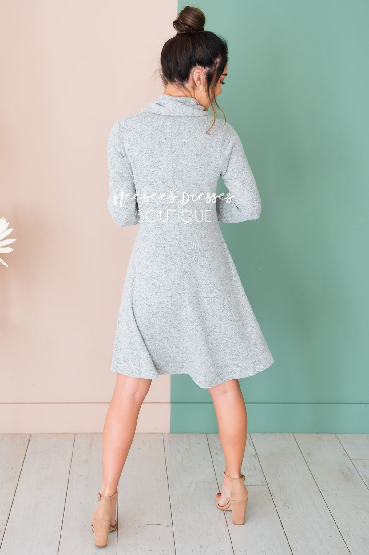 Light Heather Grey swing Dress Modest Dress | Best Place To Buy Modest ...