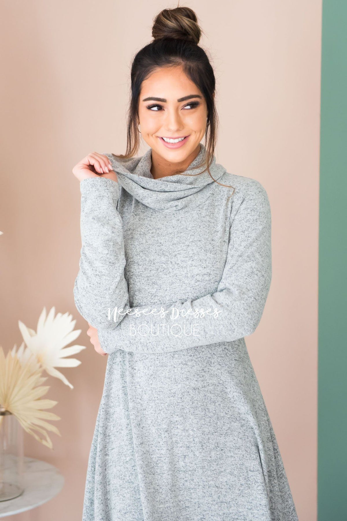 Light Heather Grey swing Dress Modest Dress | Best Place To Buy Modest ...
