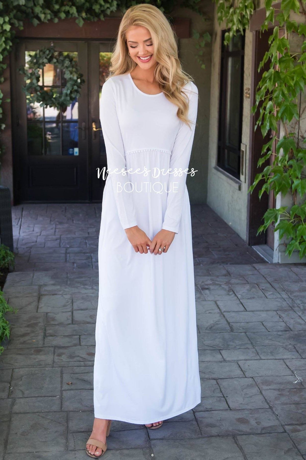 White Modest Maxi Dress | Best Place To Buy Modest Dress Online ...